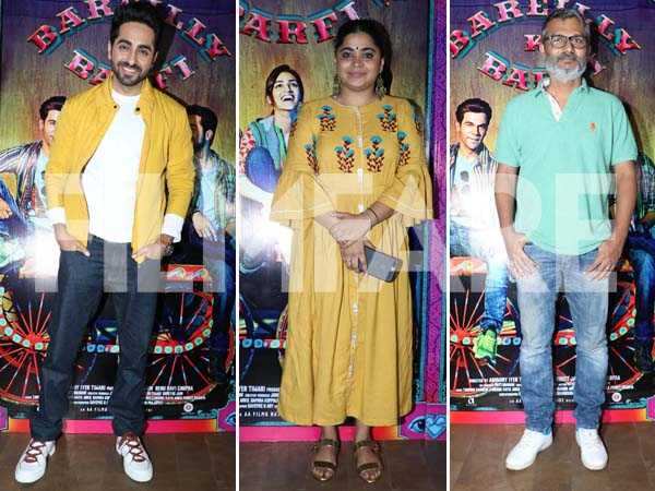 Bareilly Ki Barfi first look launch: Ashwiny Iyer Tiwari and Ayushmann ... Bareilly Ki Barfi first look launch: Ashwiny Iyer Tiwari and Ayushmann ...