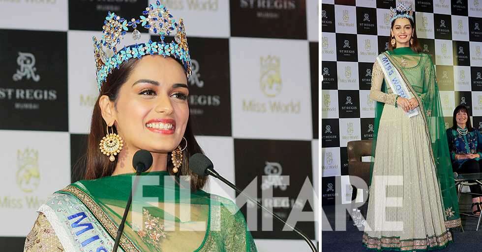 Miss World 2017 Manushi Chillar returns to India after an ecstatic win ...