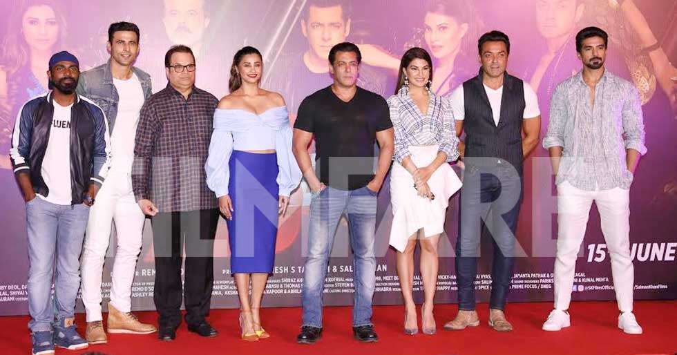 The cast of Race 3 turns up the heat at the launch of Allah Duhai Hai ...