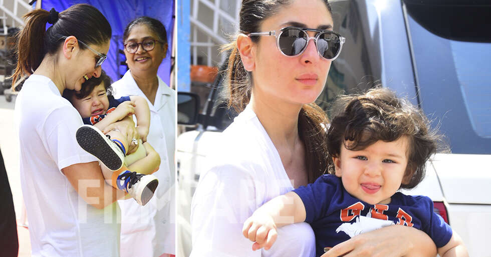 Friday morning witnesses the many moods of favourite baby Taimur Ali ...