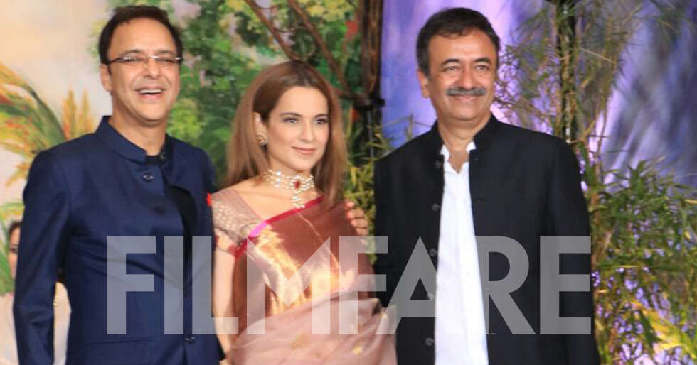 Vidhu Vinod Chopra, Kangana Ranaut, Raju Hirani at Sonam Kapoor’s ...