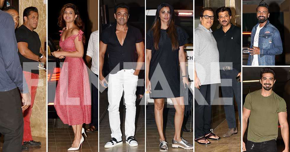 The cast of Race 3 party in style after the trailer launch of the film ...
