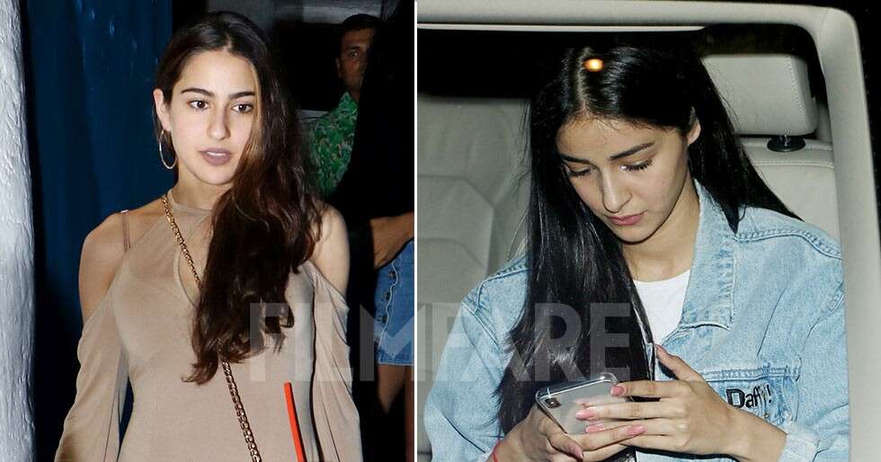 Sara Ali Khan and Ananya Pandey step out for dinner together | Filmfare.com