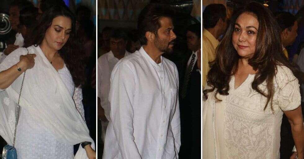 Anil Kapoor, Tina Ambani and more attend Krishna Raj Kapoor’s prayer ...