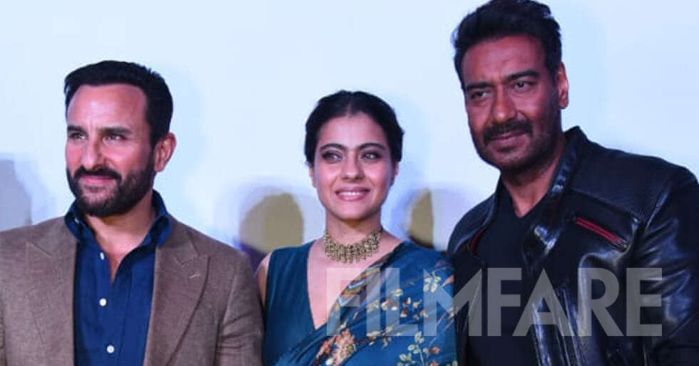 Ajay Devgn, Saif Ali Khan and Kajol promote Tanhaji in the capital ...
