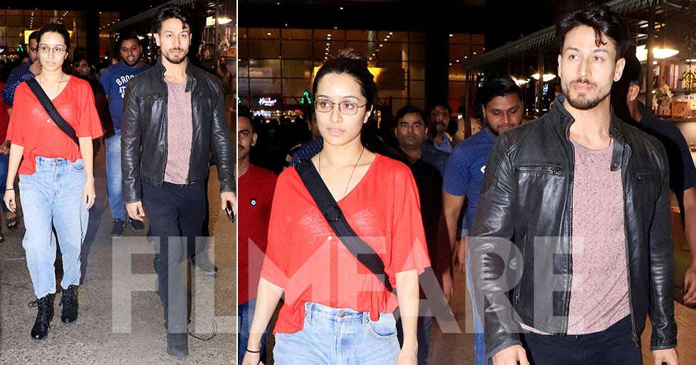 Shraddha Kapoor and Tiger Shroff return from the shoot of Baaghi 3 ...