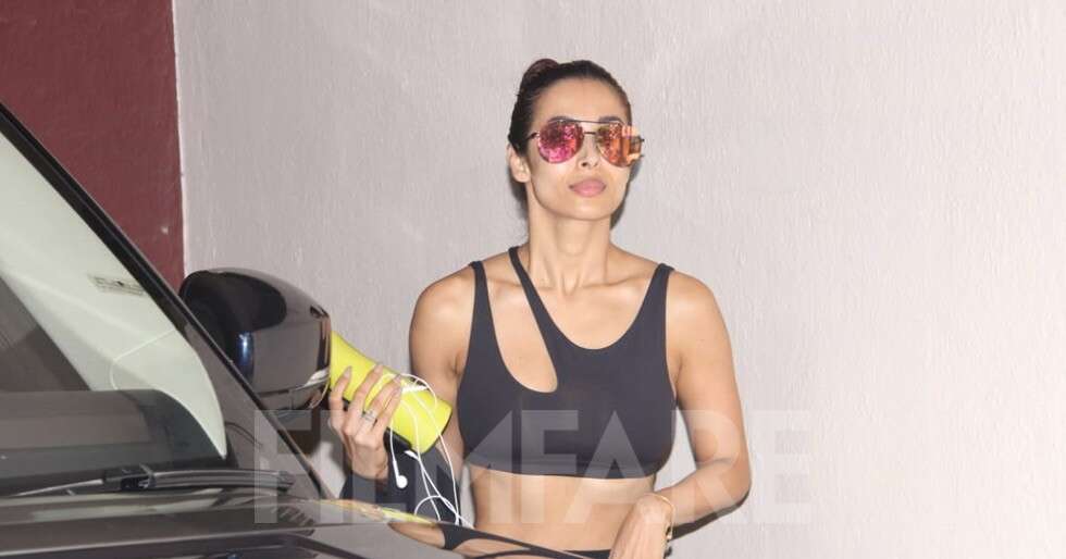 Hot stuff! Malaika Arora flaunts her perfectly toned bod post a workout ...