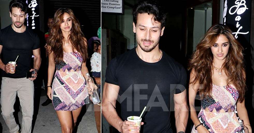 Disha Patani and Tiger Shroff spotted at a dinner outing in Mumbai ...