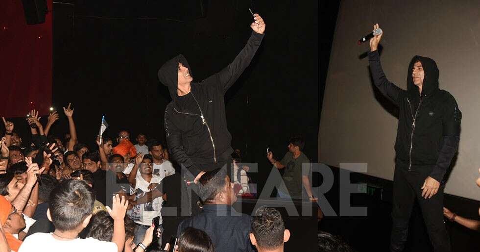 Akshay Kumar was snapped at the special screening of his latest release ...