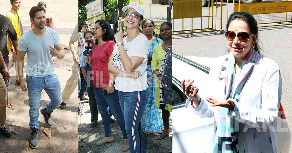 Varun Dhawan, Vidya Balan, Hema Malini and Urmila Matondkar cast their ...