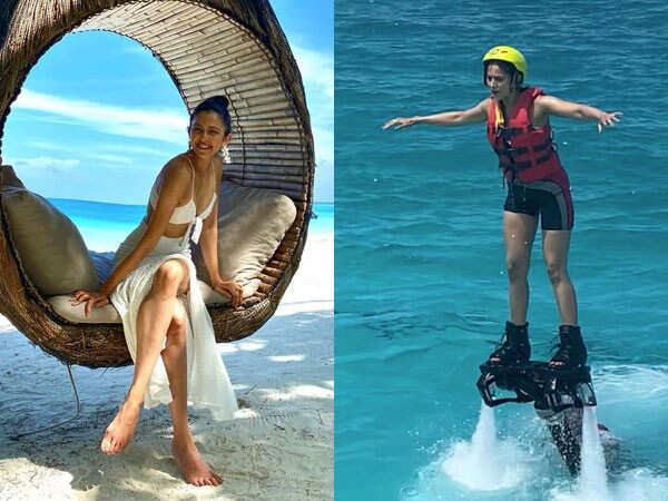 Rakul Preet Singh shares her experience of flyboarding in the Maldives ... Rakul Preet Singh shares her experience of flyboarding in the Maldives ...
