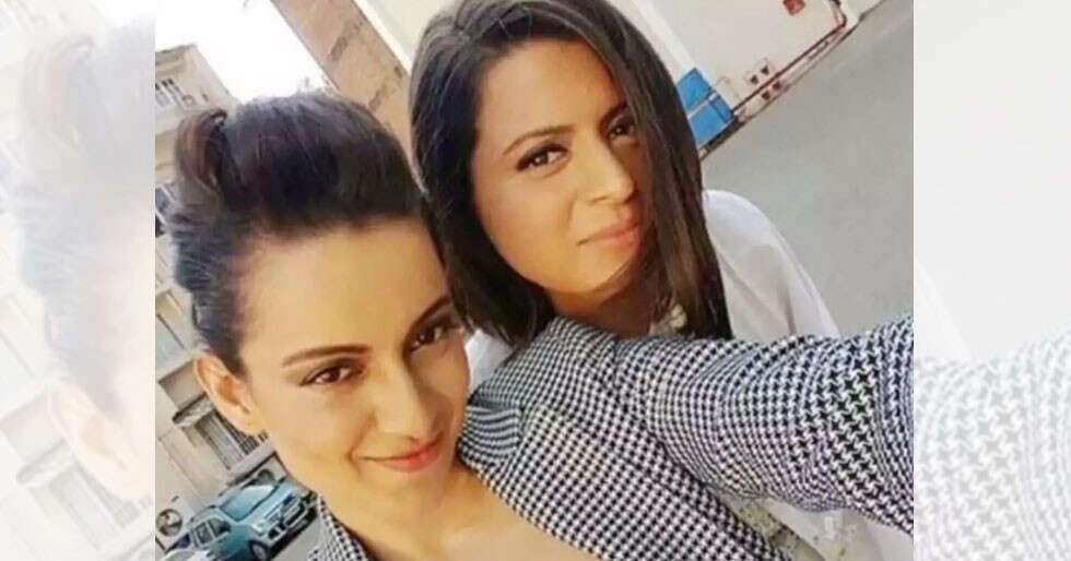 Kangana Ranaut turns hairstylist for sister Rangoli Chandel | Filmfare.com