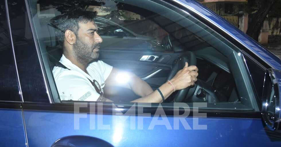 Photos: Ajay Devgn snapped driving his new ride | Filmfare.com