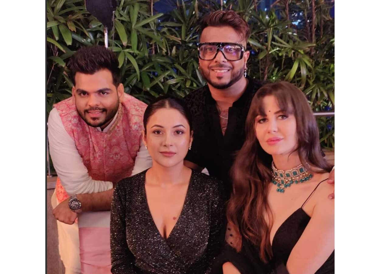 Pictures Shehnaaz Gill Attended The Engagement Of Her Manager