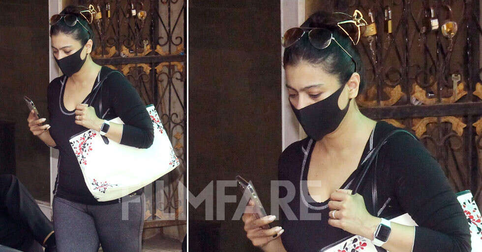 Pictures: Kajol clicked outside her Pilates class | Filmfare.com