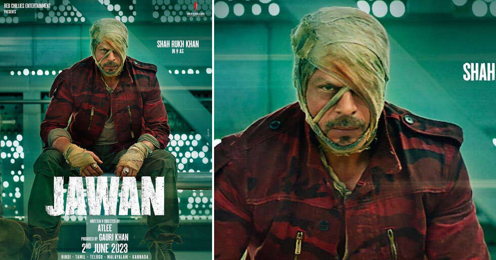 The first poster drop of Shah Rukh Khan starrer Jawan by Atlee takes ...
