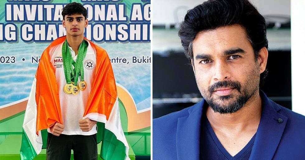 R Madhavan pens down a note for his son Vedaant Madhavan after he wins ...