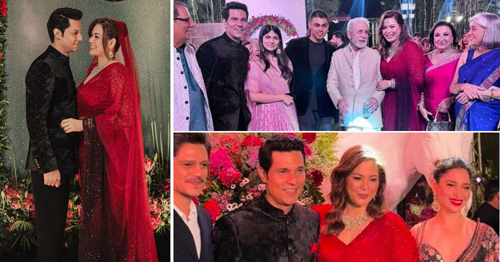 Randeep Hooda and Lin Laishram exude royalty in red and black at their ...