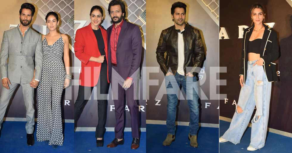 Farzi: Shahid Kapoor, Kriti Sanon, Saba Azad and others get clicked at ...