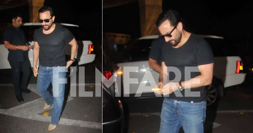 Saif Ali Khan looks handsome as he gets clicked at the airport. See ...