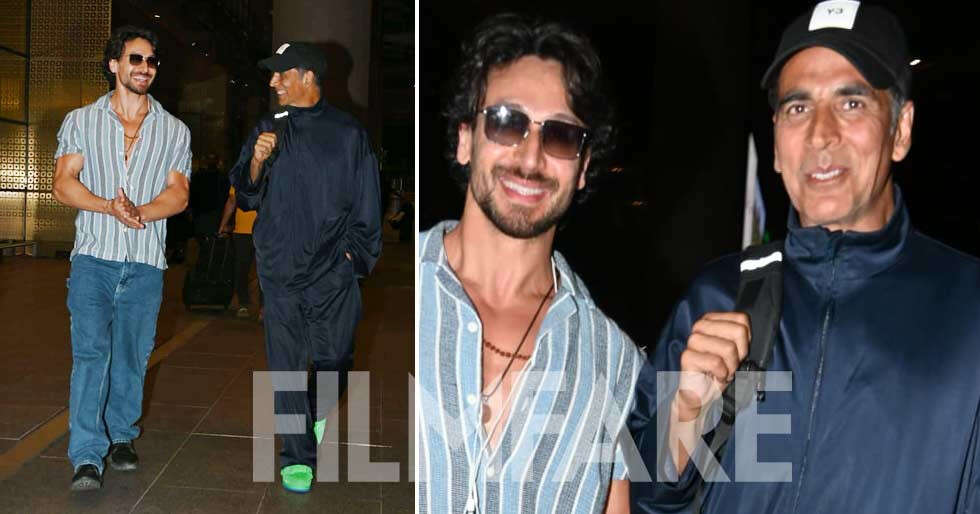 Bade Miyan Chote Miyan stars Akshay Kumar and Tiger Shroff get clicked ...