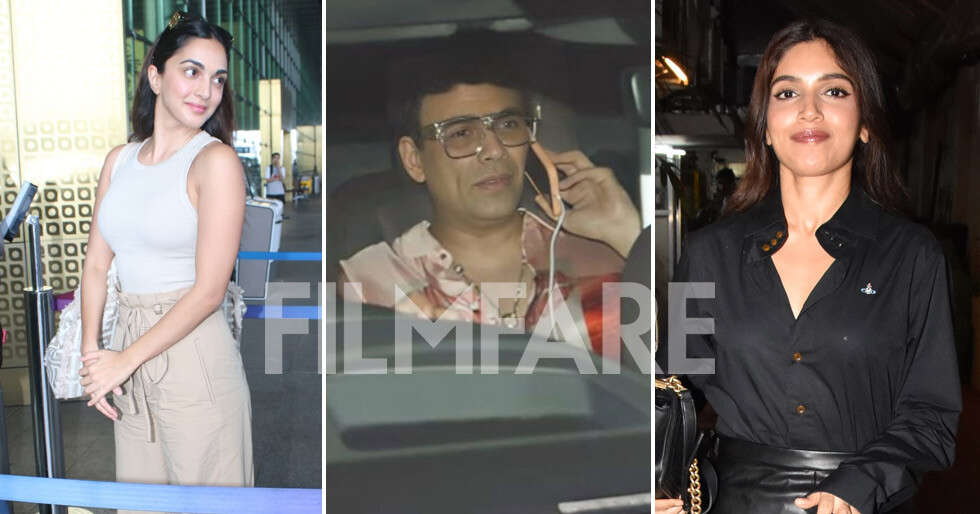 Bhumi Pednekar, Karan Johar and Kiara Advani clicked in the city; see pics | Filmfare.com