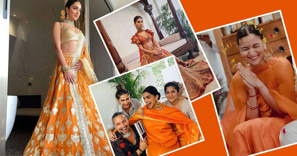 Navratri Special: Orange outfits inspired by our favourite Bollywood ...