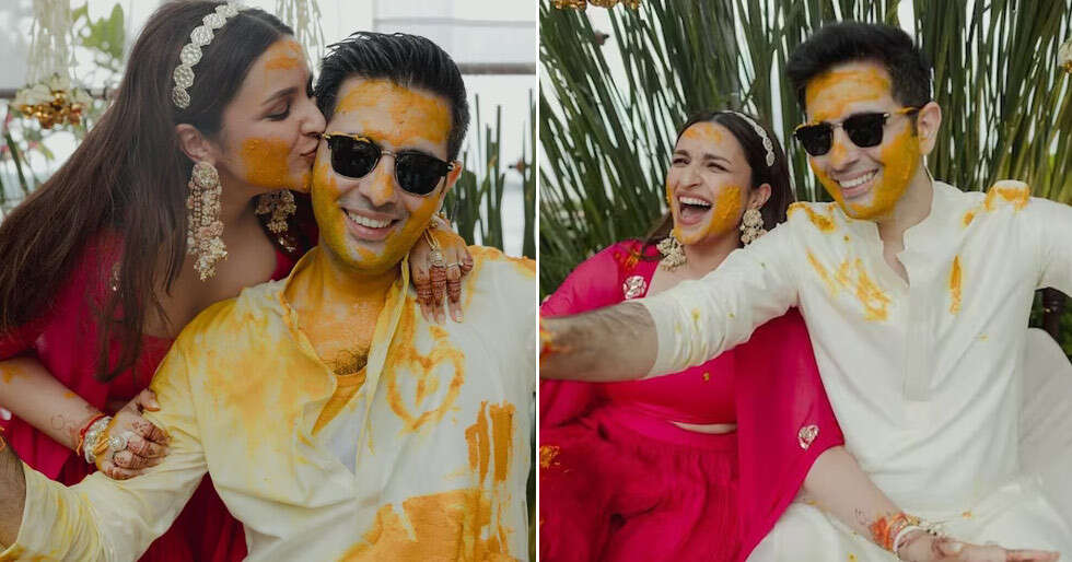 Inside Parineeti Chopra and Raghav Chadha’s joyous haldi ceremony. Pics: | Filmfare.com