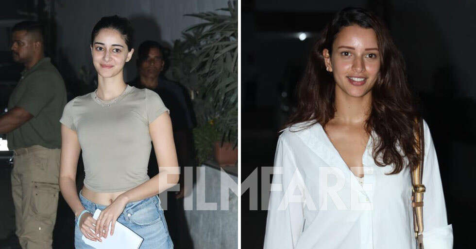 Triptii Dimri and Ananya Panday clicked in the city | Filmfare.com