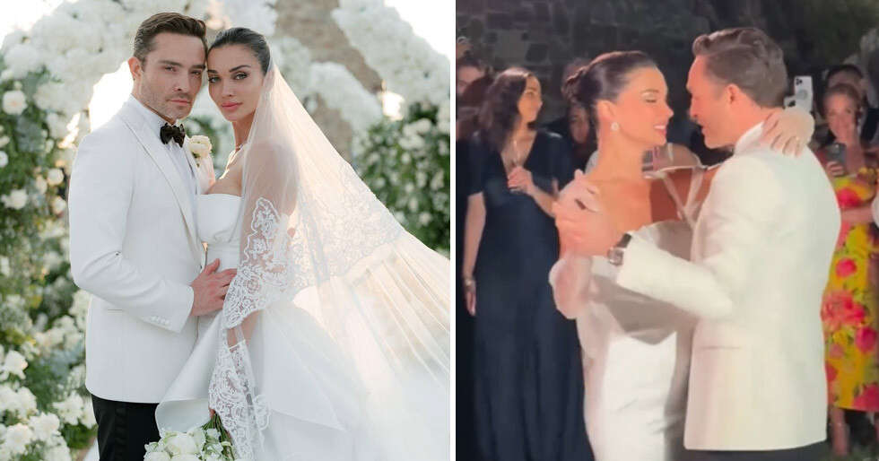 Video: Amy Jackson and Ed Westwick’s dreamy wedding dance | Filmfare.com