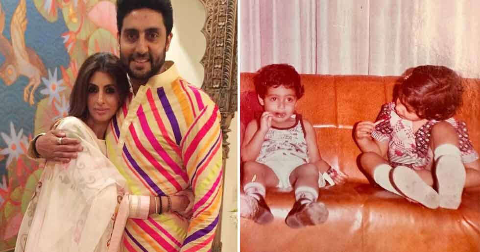 Shweta Bachchan shares an adorable throwback picture as she wishes Abhishek Bachchan on his ...