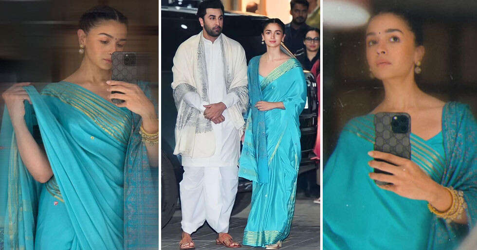 PICS: A closer look at Alia Bhatt’s saree depicting key moments from ...