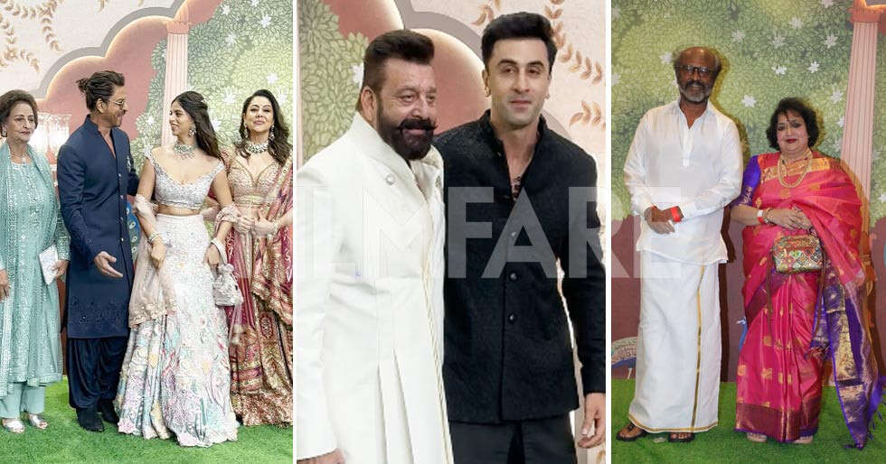 Shah Rukh Khan, Ranbir Kapoor arrive at Anant-Radhika's Shubh Ashwirwad ...