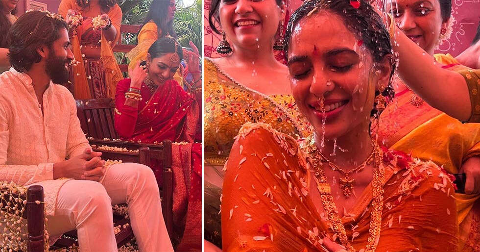 Inside Naga Chaitanya and Sobhita Dhulipala's Haldi Ceremony | Filmfare.com
