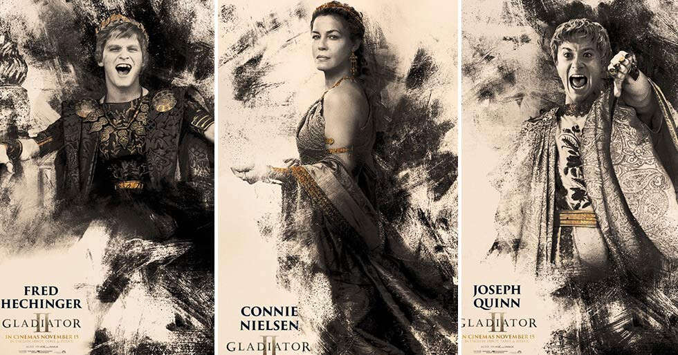 Gladiator II's character posters of Paul Mescal, Joseph Quinn & more ...
