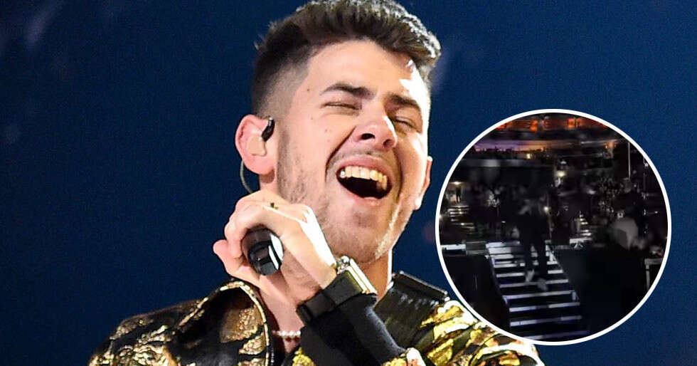 WATCH:Nick Jonas runs off stage after a man points laser at him ...