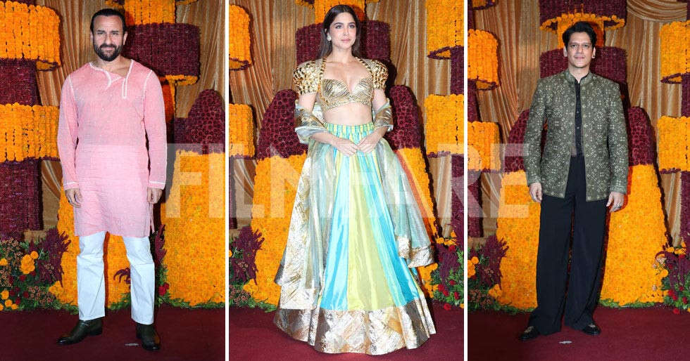 Saif, Sidharth, Sharvari shine at Ramesh Taurani’s Diwali bash ...