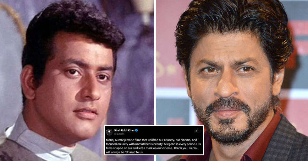Shah Rukh Khan Shares A Heartfelt Post For Late Manoj Kumar | Filmfare.com