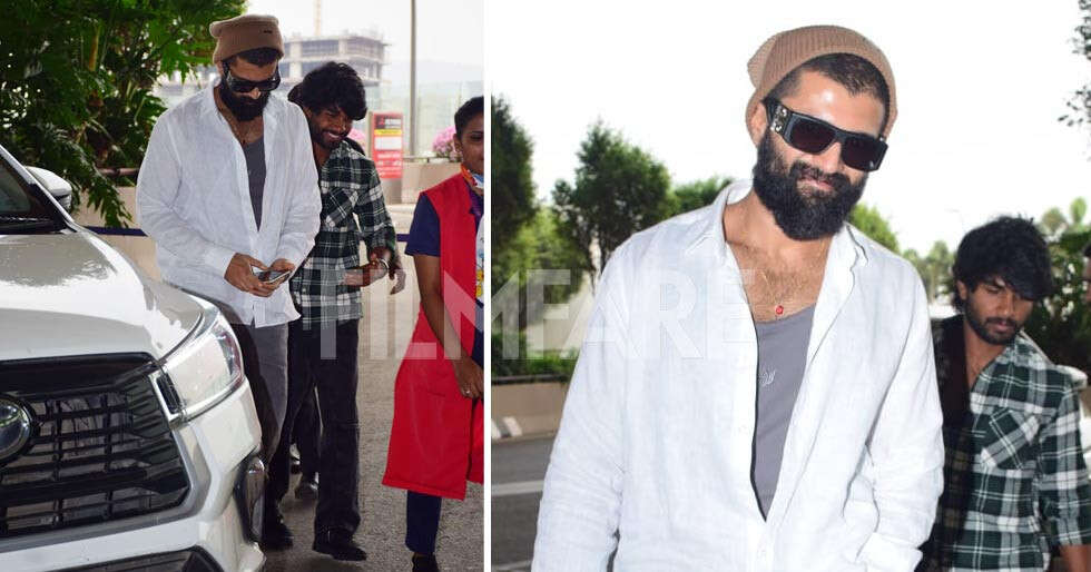 Pics: Vijay Deverakonda sports a rugged look as he gets clicked at the ...