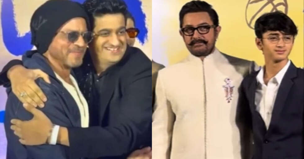 Shah Rukh Khan Shares Cute Moment With Azad Rao Khan at Sitaare Zameen ...