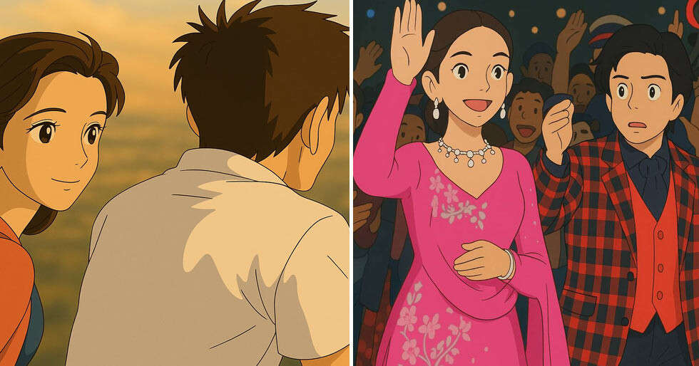 Iconic Bollywood Scenes in Ghibli-Style Created by AI | Filmfare.com