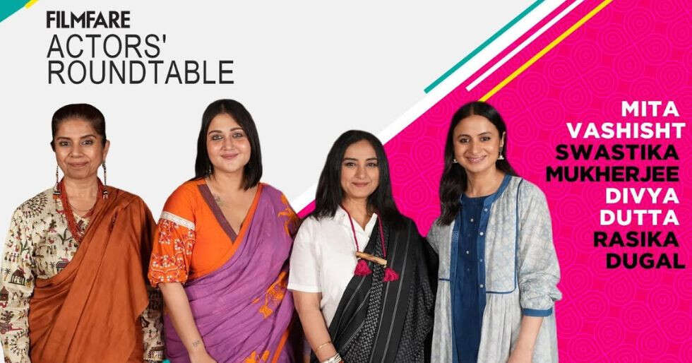 Mita Vashisht, Swastika Mukherjee, Divya Dutta & Rasika Dugal at The Filmfare OTT Actors ...