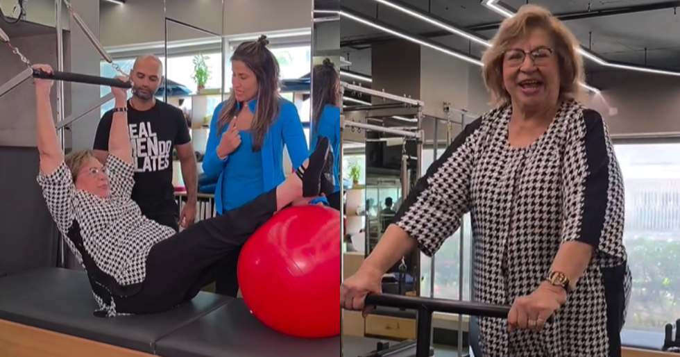 Helen Showcases Her Fitness at 85 During a Fun Pilates Session ...