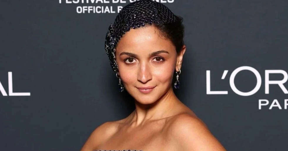 Alia Bhatt Shines in Bejewelled Black Armani Gown at Cannes 2025 ...