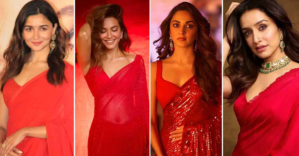 Navratri Day 2: Celebs Flaunt Their Boldest Red Looks | Filmfare.com