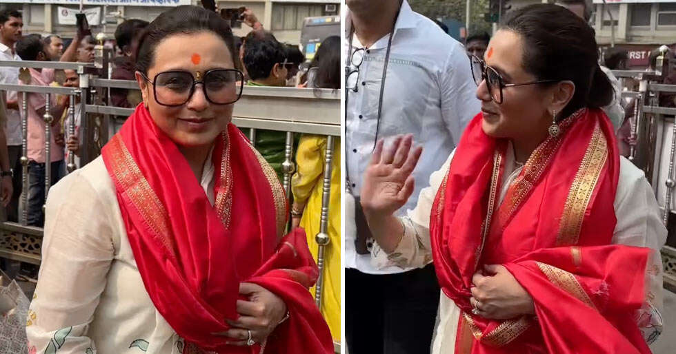 Rani Mukerji Visits Siddhivinayak Temple As Mardaani 3 Releases in ...