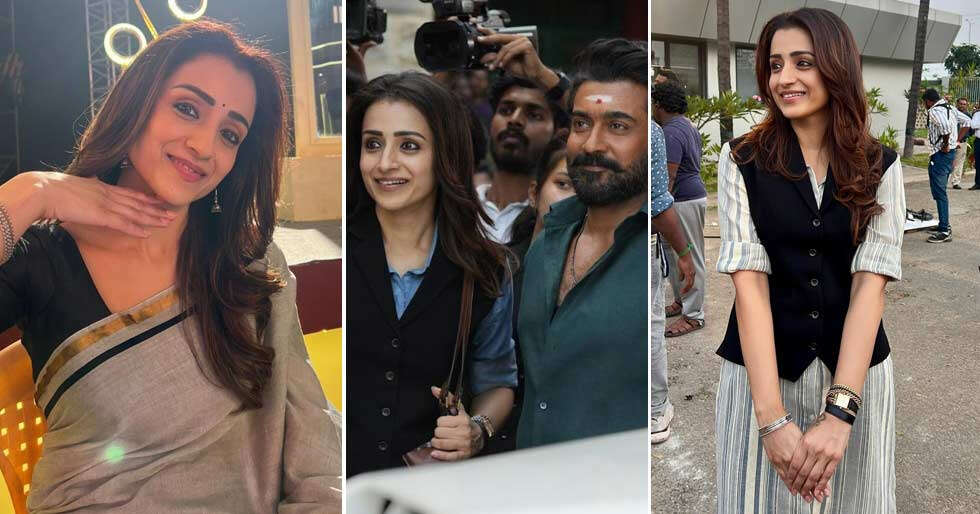 Karuppu BTS Stills: Netizens Decode Trisha’s ‘one More Win’ Post ...