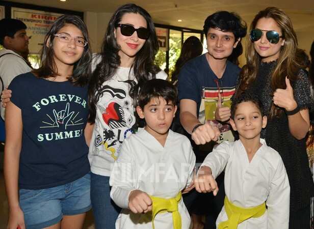 Sanjay Dutt, Karisma Kapoor and Amrita Arora's kids get their taekwondo ...