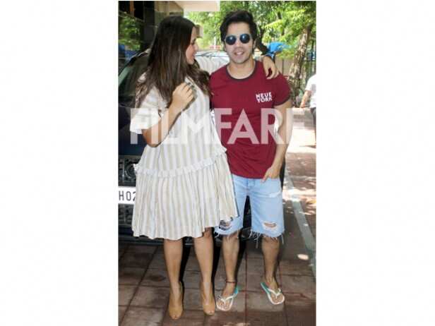 Varun Dhawan and Neha Dhupia have fun shooting for No Filter Neha ...
