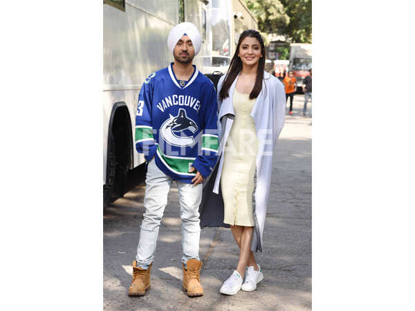 Anushka Sharma and Diljit Dosanjh spotted promoting Phillauri ... Anushka Sharma and Diljit Dosanjh spotted promoting Phillauri ...
